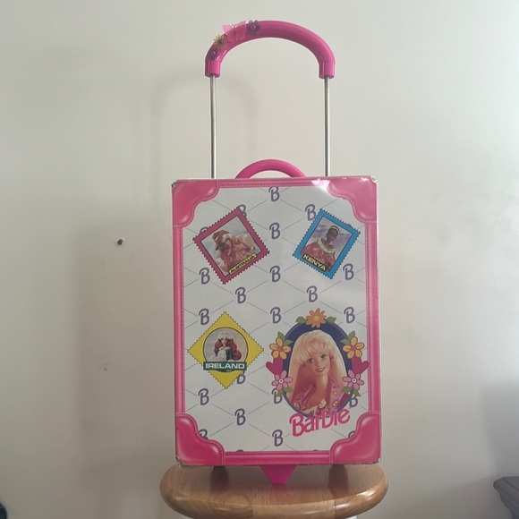 Mattel | Toys | Vintage Barbie Luggage Suitcase Carry Rolling 997 ...